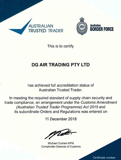 Company Accreditations Dg Air Freight