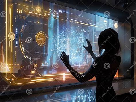 a futuristic digital interface showing an ai system creating complex models and data analysis