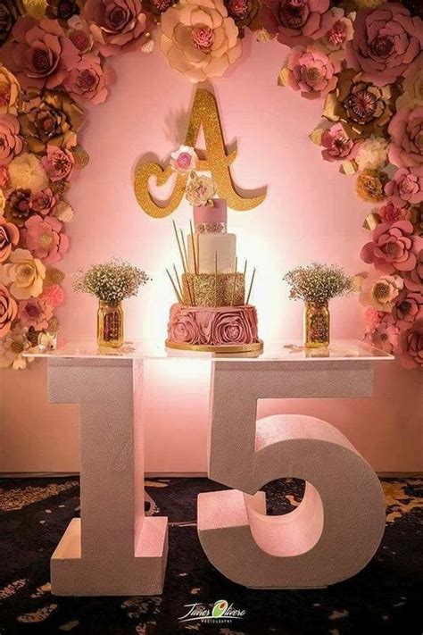 Decoracion Color Palo Rosa Con Dorado Para Quinceañero Buscar Con