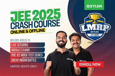 Best Iit Jee Crash Course 2025 Xylem Learning