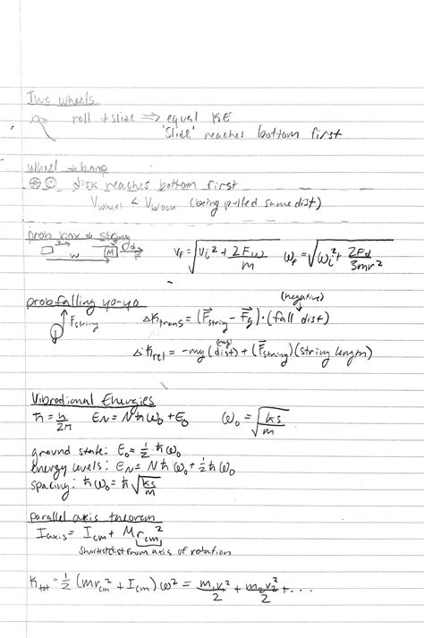 Phys 172 Cheat Sheet To Help Studying If Anyone Needs It Rpurdue