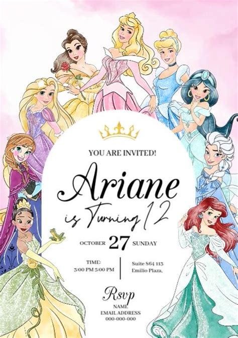 Disney Princess Template Postermywall