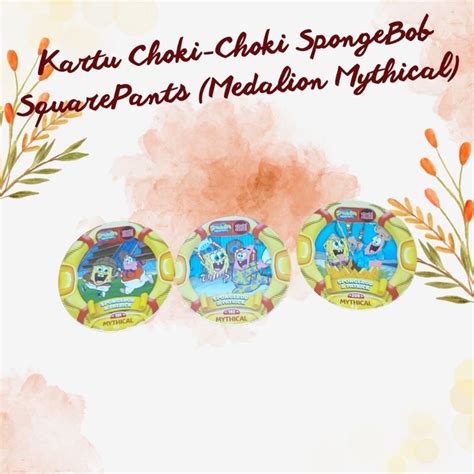 Jual Kartu Choki Choki Spongebob Squarepants Medalion Mythical Shopee Indonesia