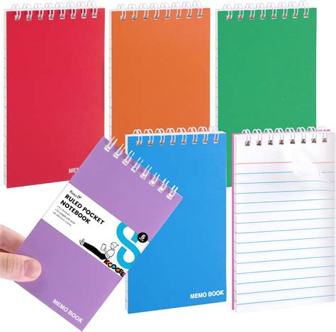 Booknow 32pcs Mini Spiral Notebook 3x5 Pocket Notebooks