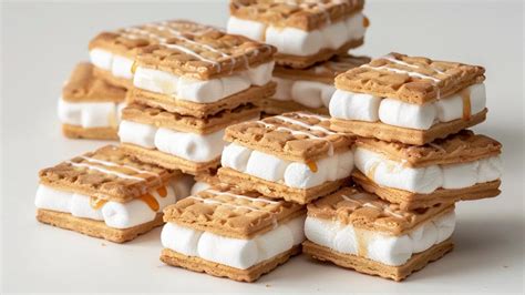 Mini Sándwich De Malvaviscos Un Postre Para Niños Rico En Vitamina A