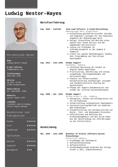 Lebenslauf Beispiele Cvwizard