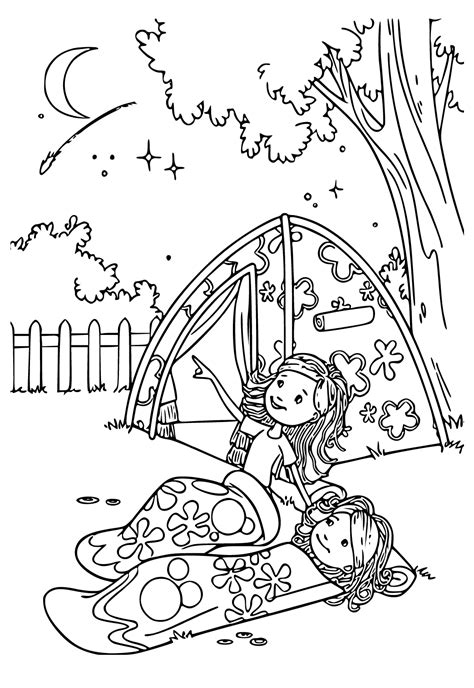 가족 캠핑 만화