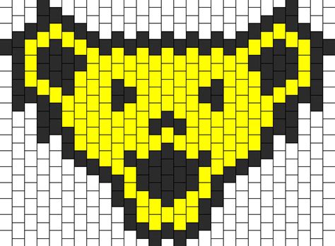 Grateful Dead Bear Head Peyote Bead Pattern Peyote Bead Patterns