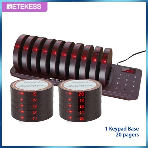 Retekess Td162 Wireless Restaurant Pager System Table Order Buzzer 0