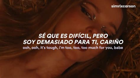 Dove Cameron Too Much Español And Lyrics Youtube