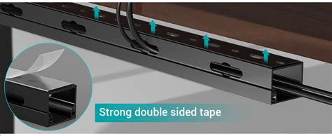 Cable Raceway Magnetic Cable Management Under Desk With