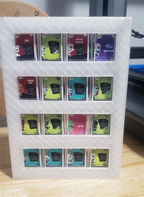 🔙 Funko Bitty Pop Display Case For 4 Piece Sets W Mag Back Plate・ Stl File For ・cults