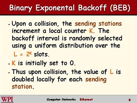 Ethernet Computer Networks Ethernet Outline Ethernet Binary Exponential