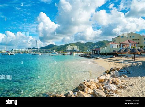 The Caribbean Island Of Stmaarten Cityscape The Dutch Caribbean
