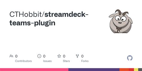 GitHub CTHobbit Streamdeck Teams Plugin