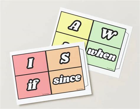 Subordinating Conjunctions Isawawabub Pastel Rainbow By Our Sweet Things