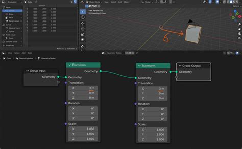 Using The Transform Node In Geometry Nodes Blender Base Camp