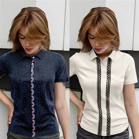 2025 New Deped Uniforms For Teachers And Office Staff Polo Shirt Women