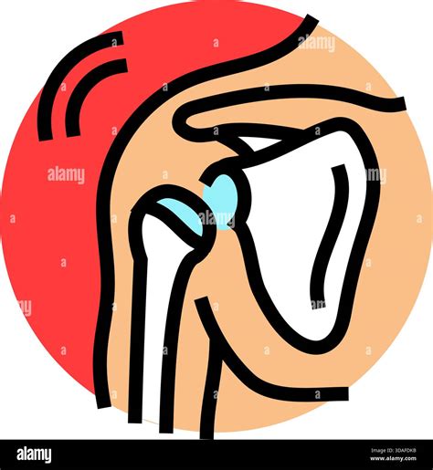 Shoulder Dislocation In Gym Color Icon Vector Illustration Stock Vector