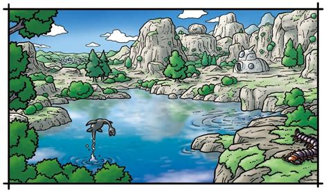 Kame Style Illustration Of Piccolos House And Penenko