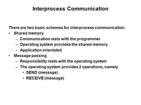 Interprocess Communication Ipc There Are Three Issues To Be
