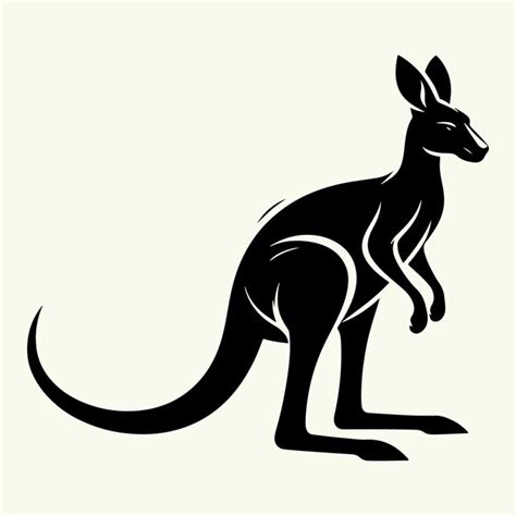 Kangaroo Silhouette Tattoo Design Vectors And Illustrations For Free Download