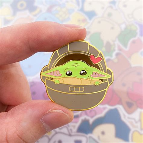 Grogu Enamel Pin Etsy