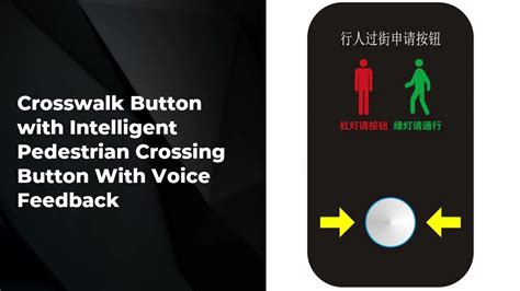 Best Crosswalk Button With Intelligent Pedestrian Crossing Button With