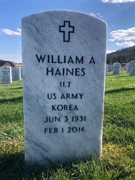 1lt William Augustus Haines Sr 1931 2016 Find A Grave Memorial