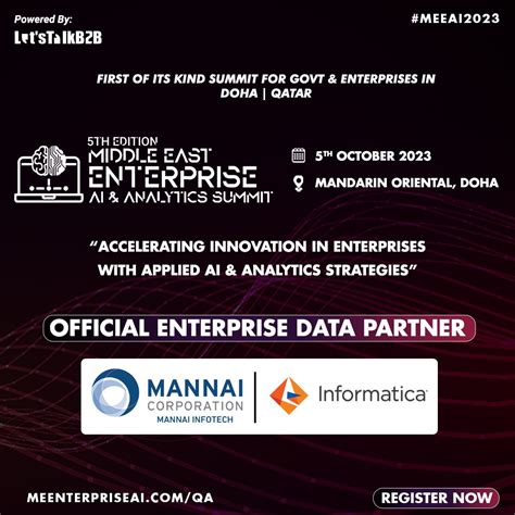 Middle East Enterprise Ai And Analytics Summit On Linkedin Meeai Digitaltransformation