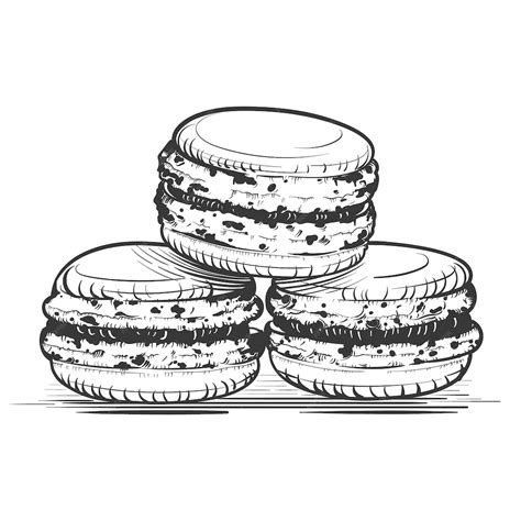 Ilustración De Dibujo De Macarrón Dibujado A Mano Vector Gratis