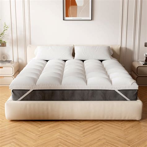 Extra Thick Fitted Mattress Topper Queen Size Soft