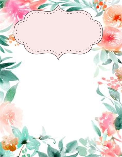 Portadas Para Imprimir Decoración De Cuadernos Fondos Aleinagas