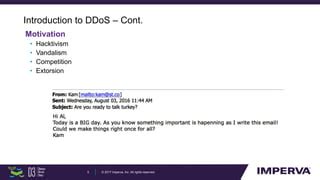 D TLV Advanced DDoS Mitigation Techniques PPTX Information And Network Security Computing