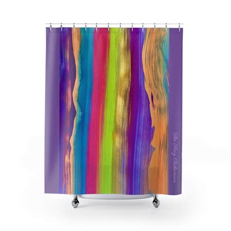 Tranquil Azure Shower Curtain Etsy