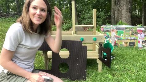 Installation Step By Step Hape Outdoor Kitchen Mud Kitchen Wooden