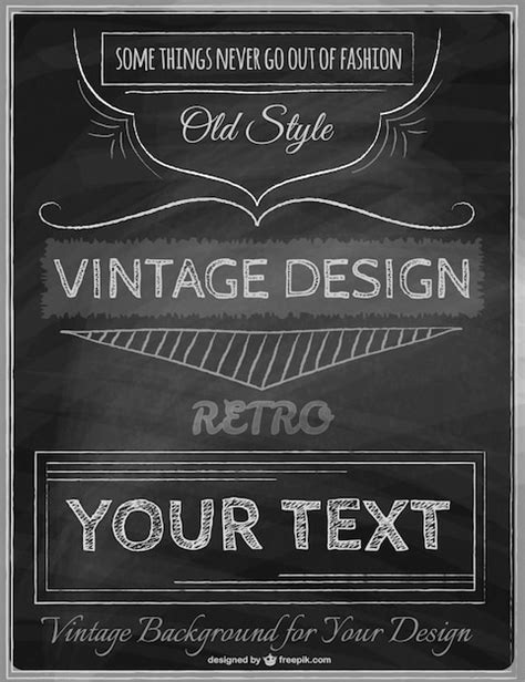 Free Vector Vintage Poster Template