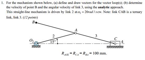 Solved For The Mechanism Shown Below A Define And Draw Chegg