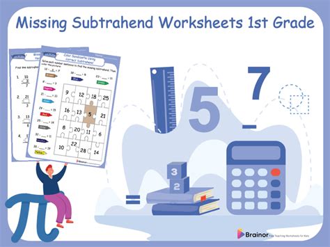 15 Missing Subtrahend Worksheets For 1st Grade Free Printable