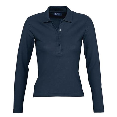 Sols Tops Sols Womensladies Podium Long Sleeve Pique Cotton Polo