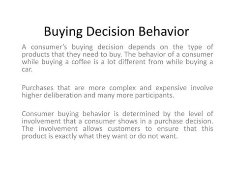 Types Of Consumer Buying Decision Pptx