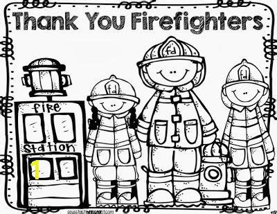 Fireman Thank You Coloring Page