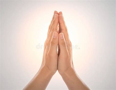 Praying Hands Light Background Stock Illustration Illustration Of
