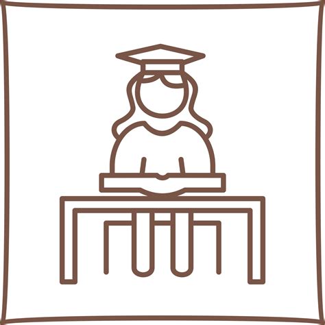 Unique Female Student Studying Vector Icon 19910118 Vector Art At Vecteezy