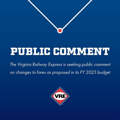 Vre Is Accepting Public Comment On A Proposed Fare Increase And Other