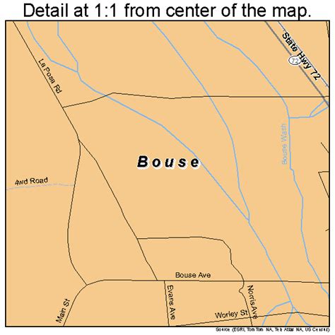 Bouse Arizona Street Map 0407310