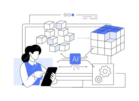 Premium Vector Aidriven Data Transformation Abstract Concept Vector