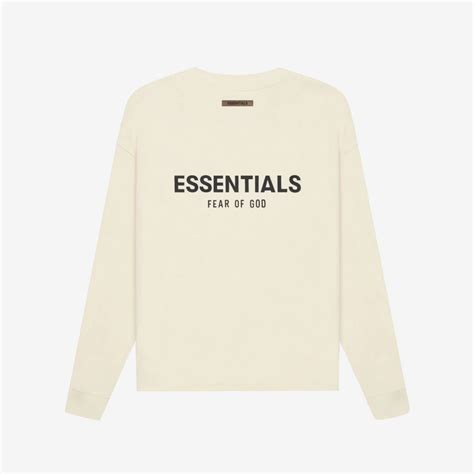 Buy Essentials Long Sleeve T Shirt Cream 21ss Sasom