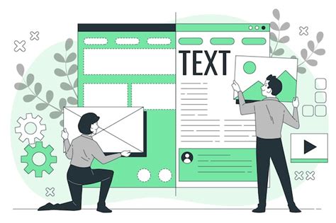 Иллюстрация концепции дизайна Ui Ux Бесплатно векторы