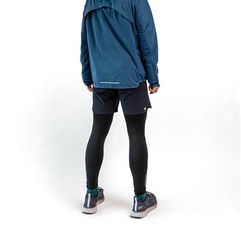 Mens Running Leggings Black Run 100 Series Decathlon